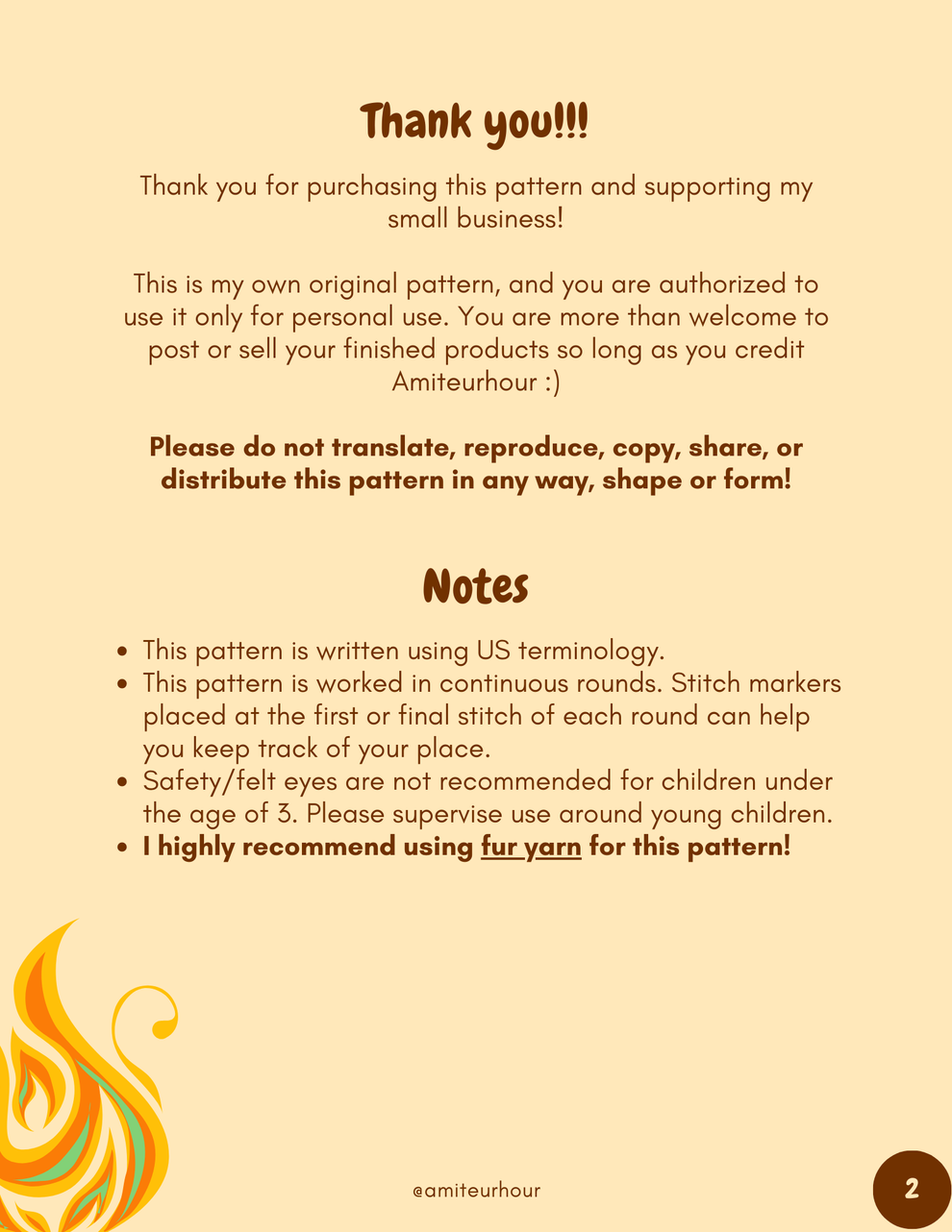 BUNDLE: Crochet Coal Sprite and Fire Sprite - PATTERN ONLY – Amiteurhour