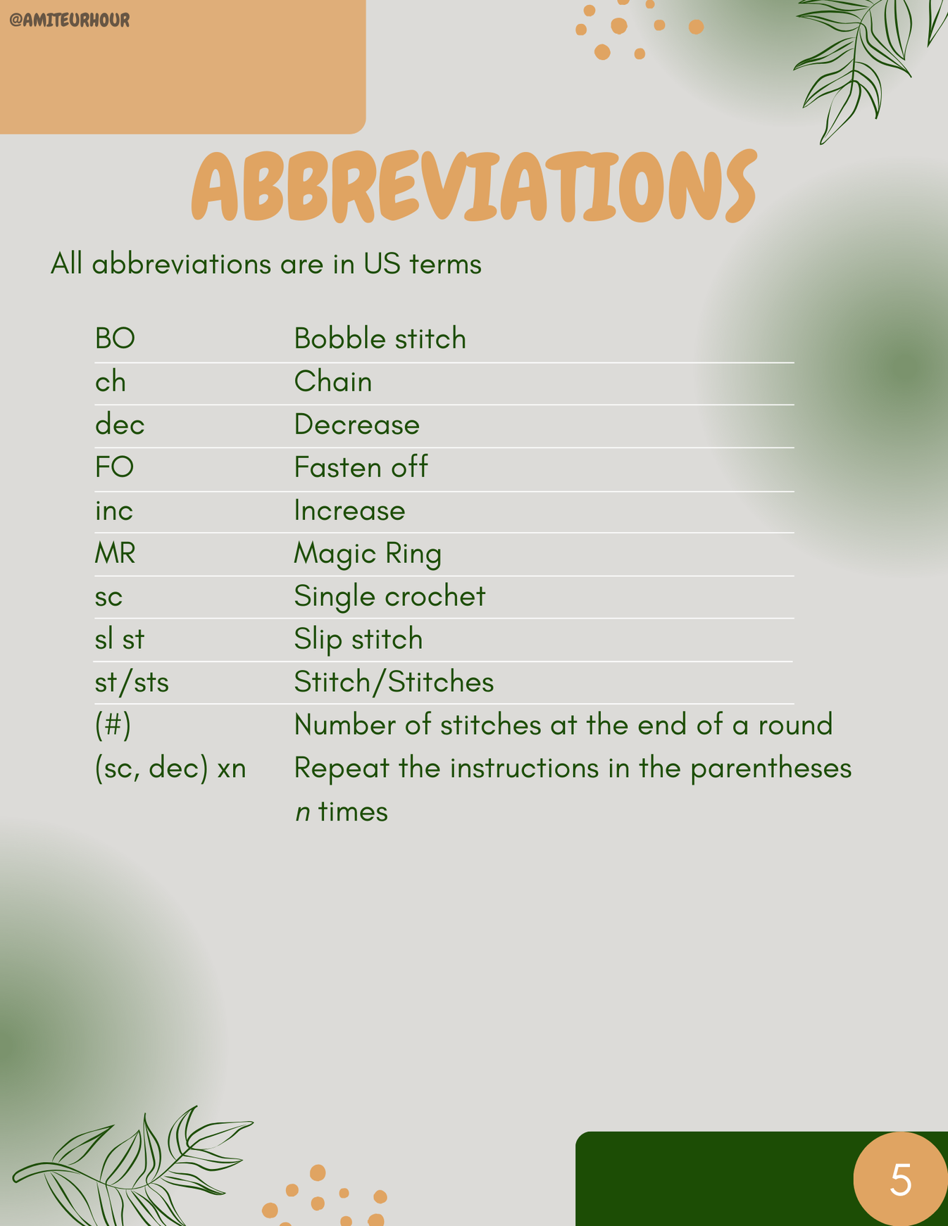 Fuzzy Bison - PATTERN ONLY – Amiteurhour