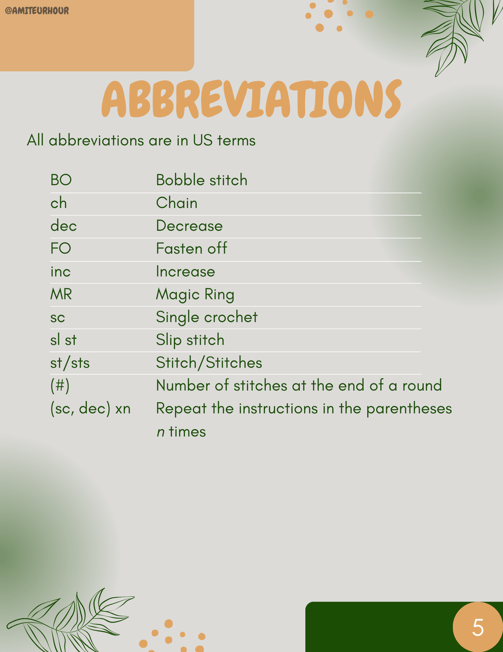 Fuzzy Bison - PATTERN ONLY – Amiteurhour